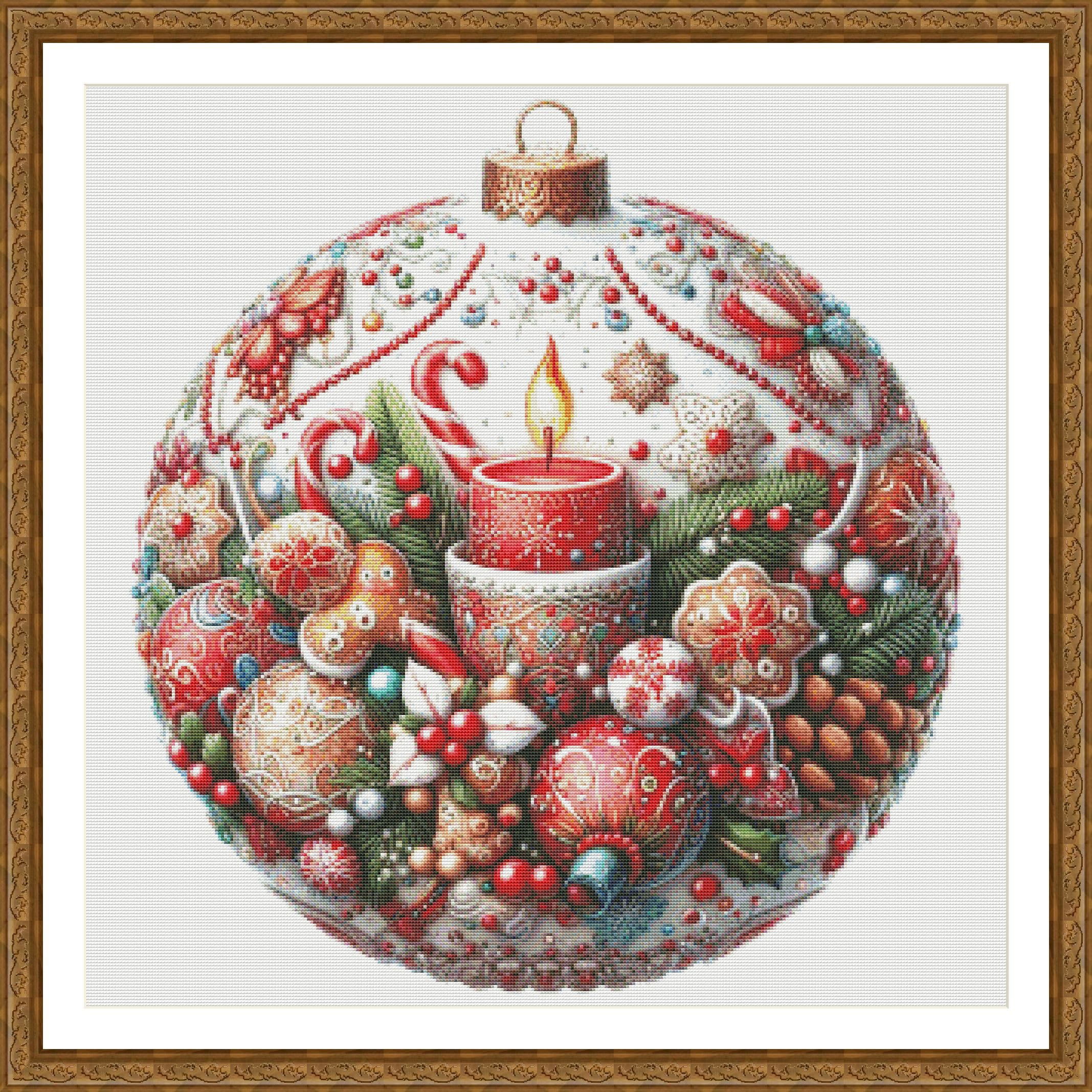 PDF Christmas Ornament Cross Stitch Pattern Digital Format Cross Stitch ...