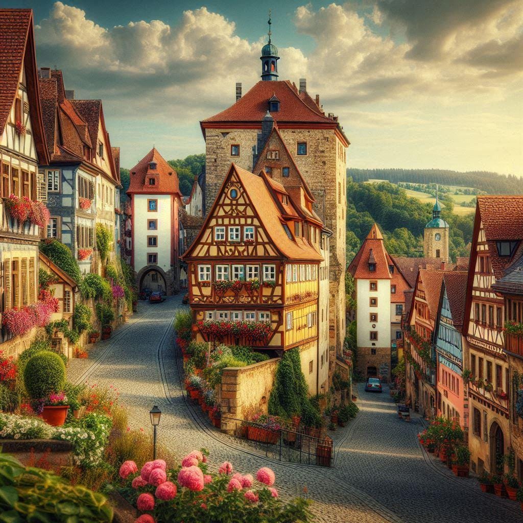 PDF Rottenberg, Counted Cross Stitch Pattern, European Street ...