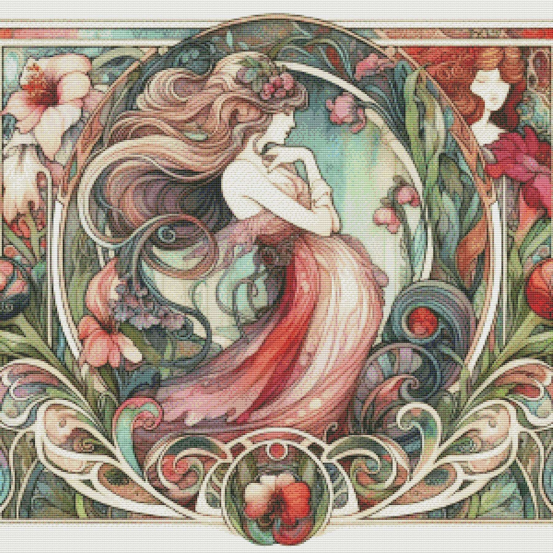 PDF Vintage Goddess Cross Stitch Pattern Digital Format Cross Stitch ...