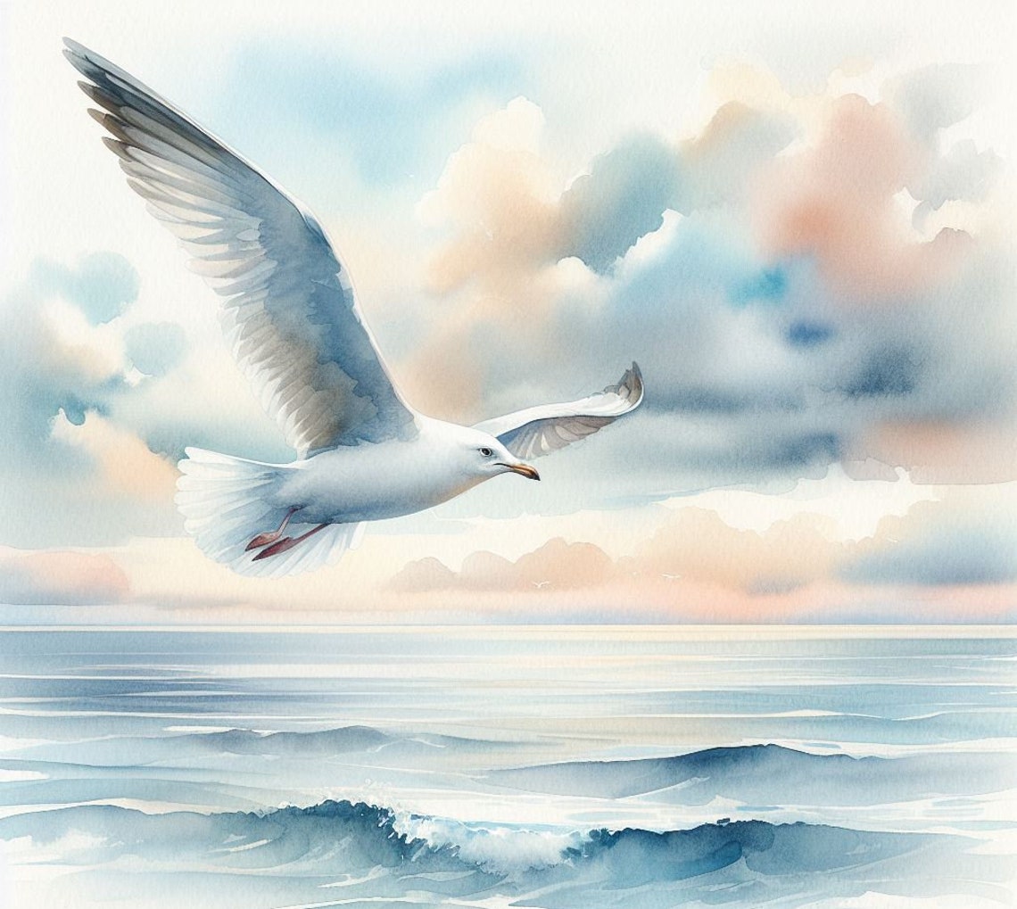 PDF Seagull Counted Cross Stitch Pattern Seascape Digital Cross Stitch ...
