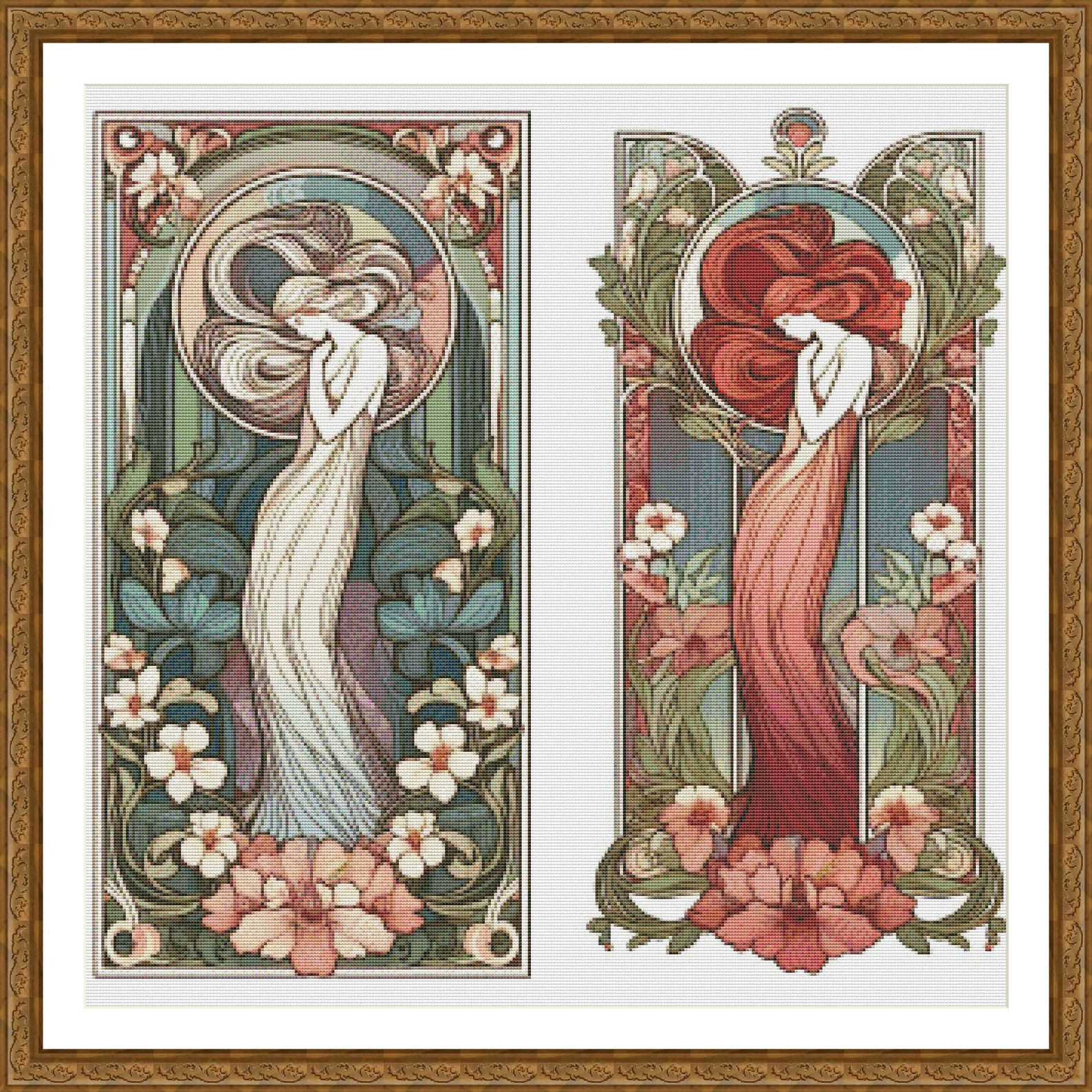PDF Vintage Goddess Cross Stitch Pattern Digital Format Cross Stitch ...