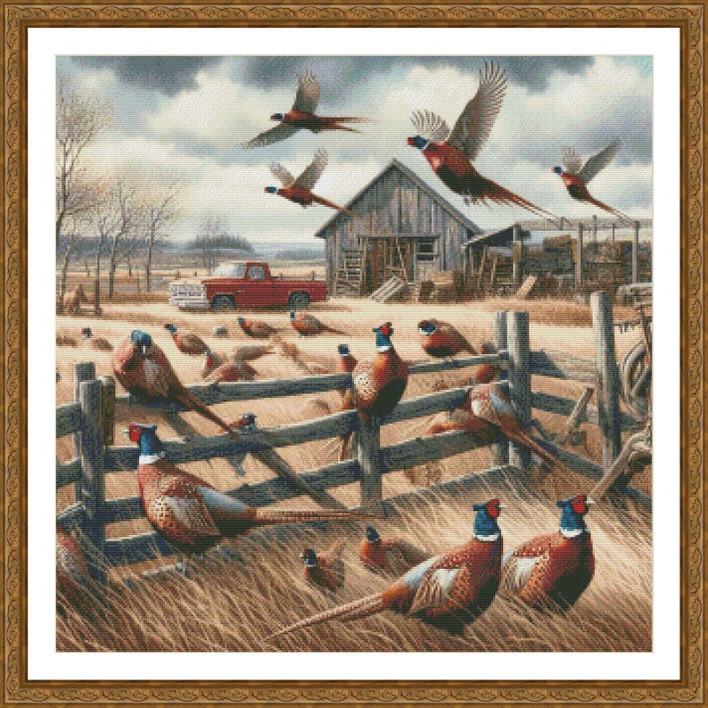 PDF Farm Counted Cross Stitch Pattern, Instant Download Digital Format ...