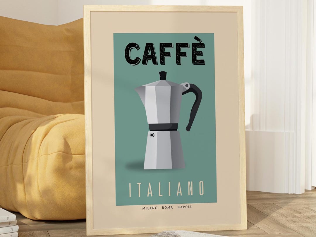 Moka Pot Art Print, Italian Coffee Poster (digital Download) - Etsy
