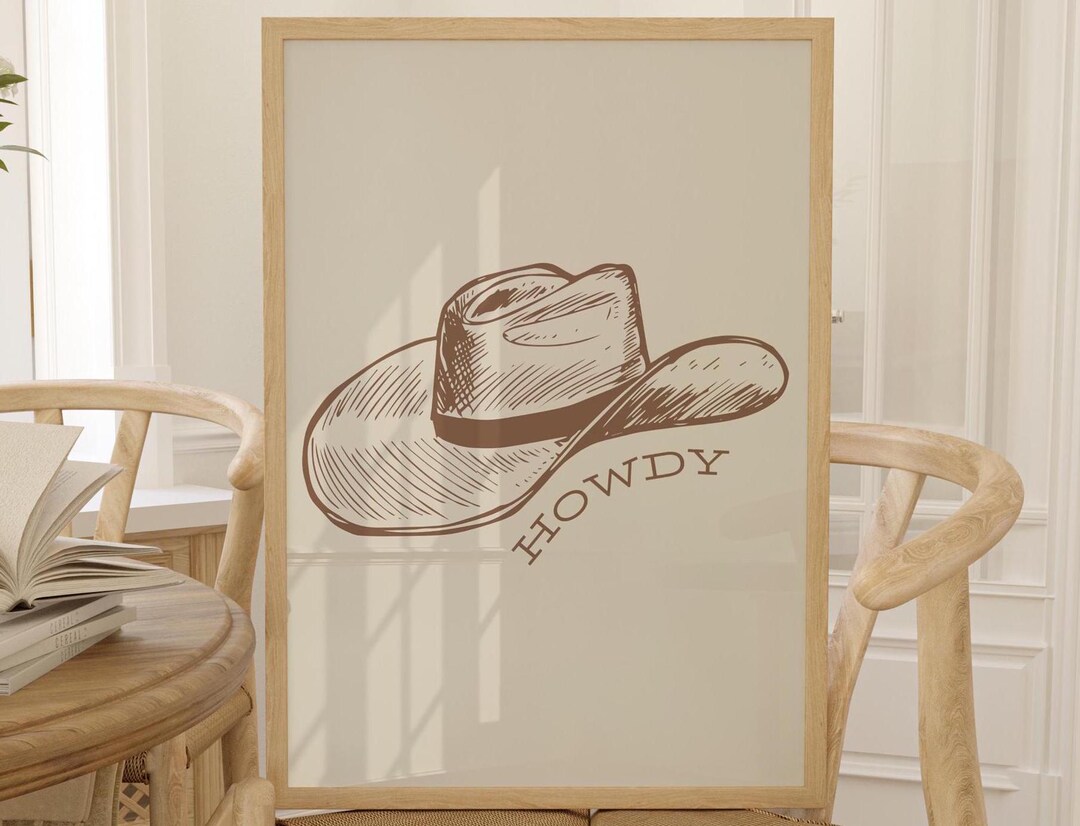 Texas Girl Western Wall Art Cowboy Boho Decor Gift for Her Trendy Boho ...