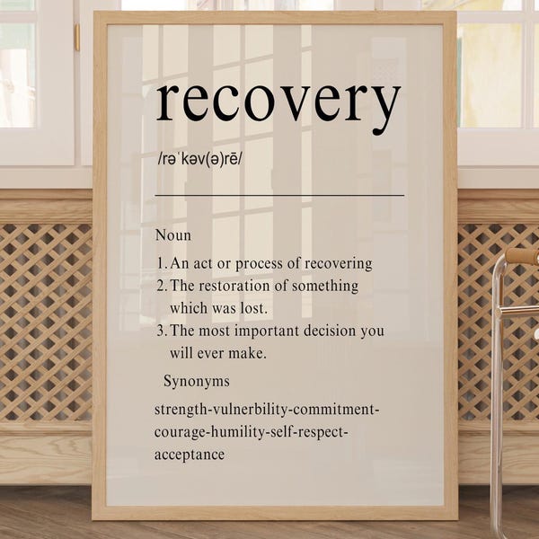 Recovery Posters - Etsy