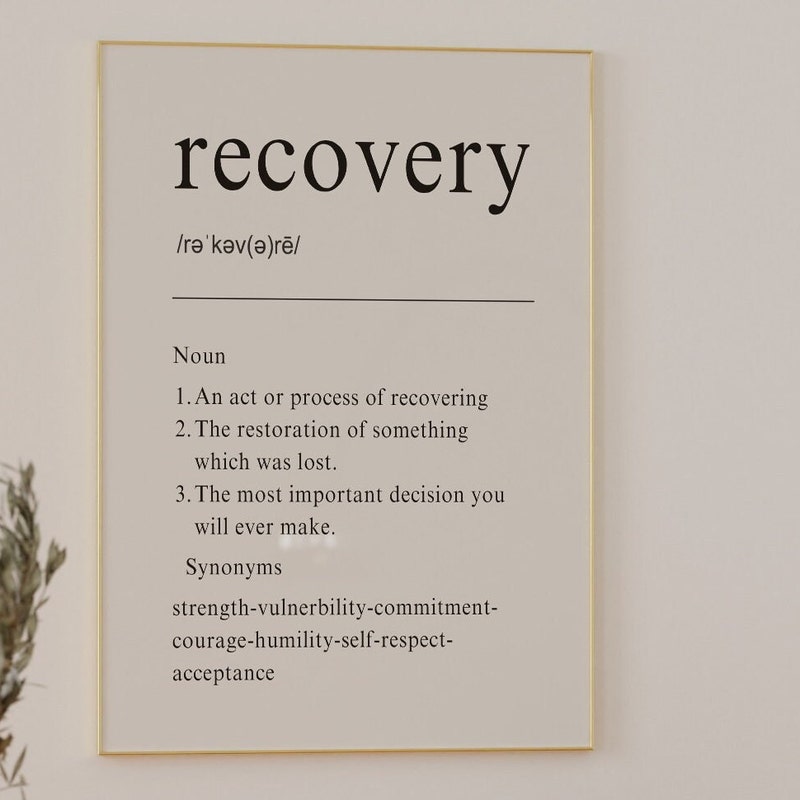 Recovery Posters - Etsy