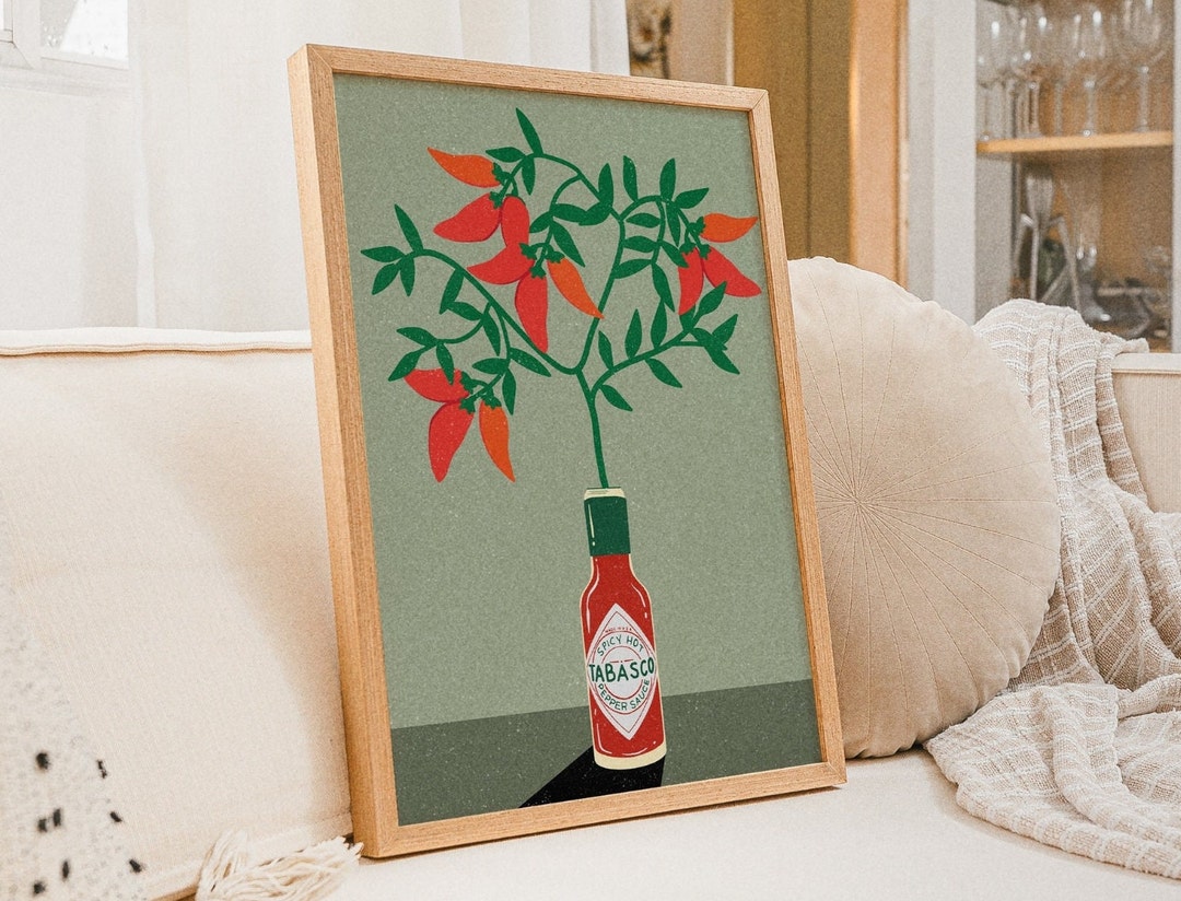 Chilli Peppers Plant Lovers Plant Print Chilli Peppers Guide Chilis Art ...