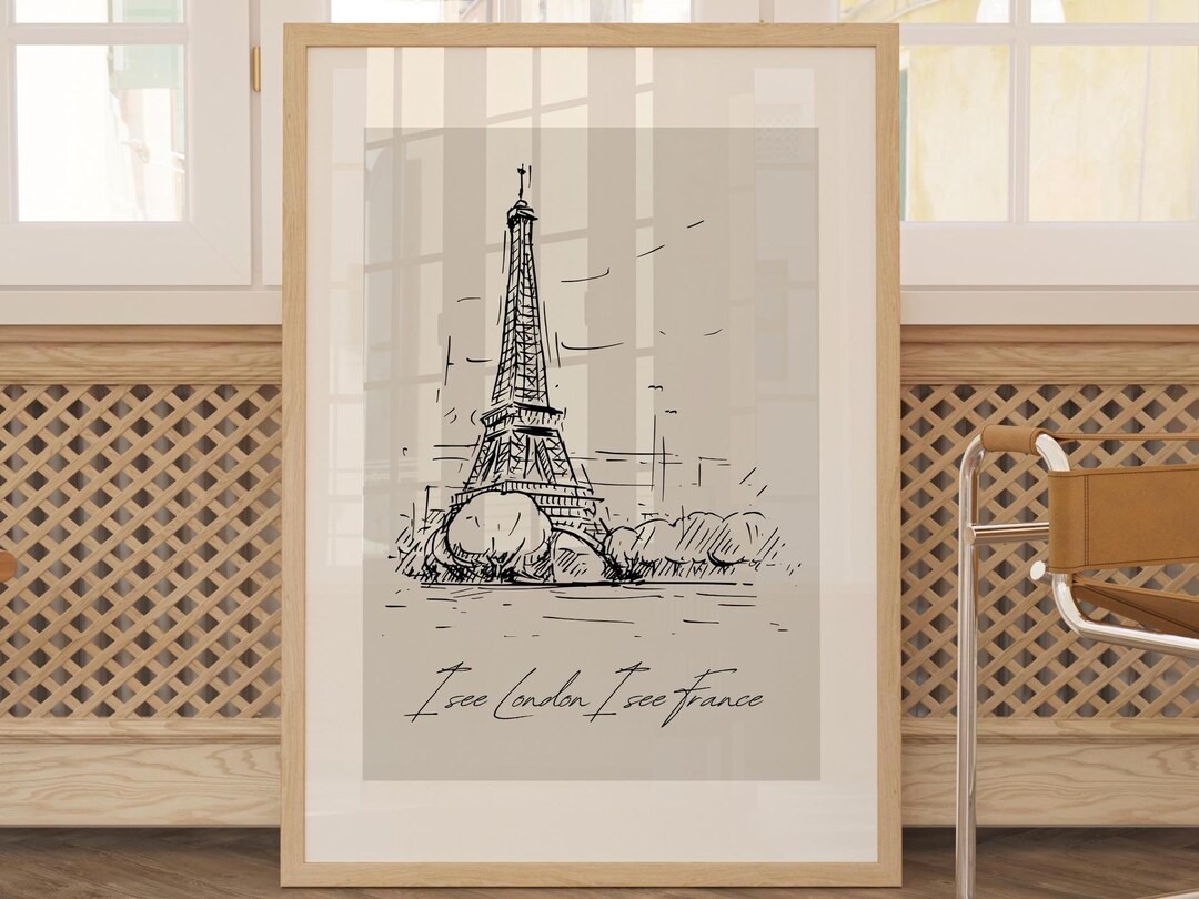 I See London I See France Funny Bathroom Wall Decor Print I See London ...
