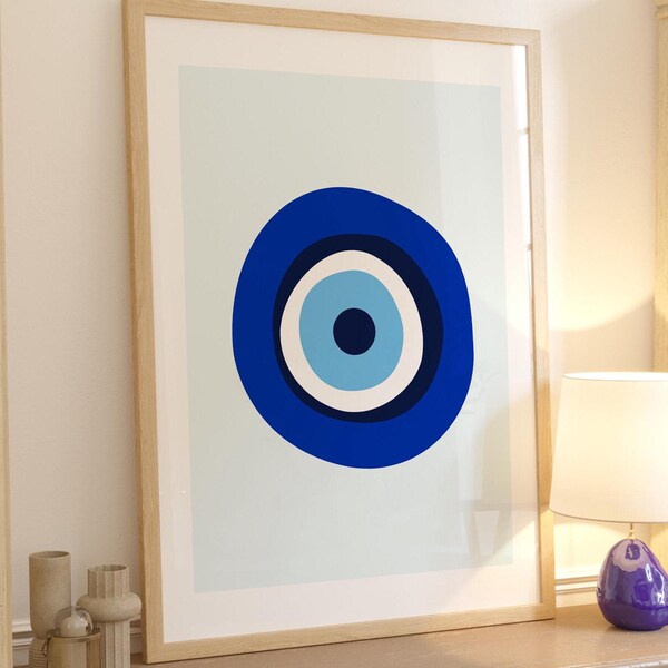 Evil Eye Print - Etsy