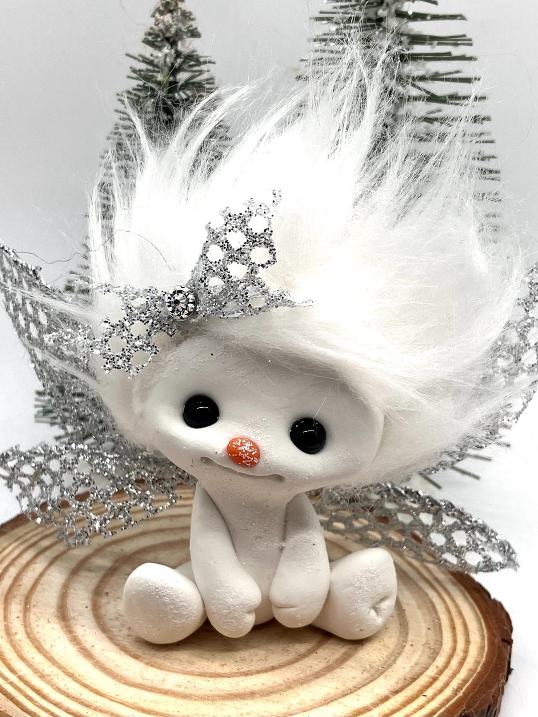 Snow Fairy Angel Trollfling Troll “desiree” by Amber Matthies - Etsy