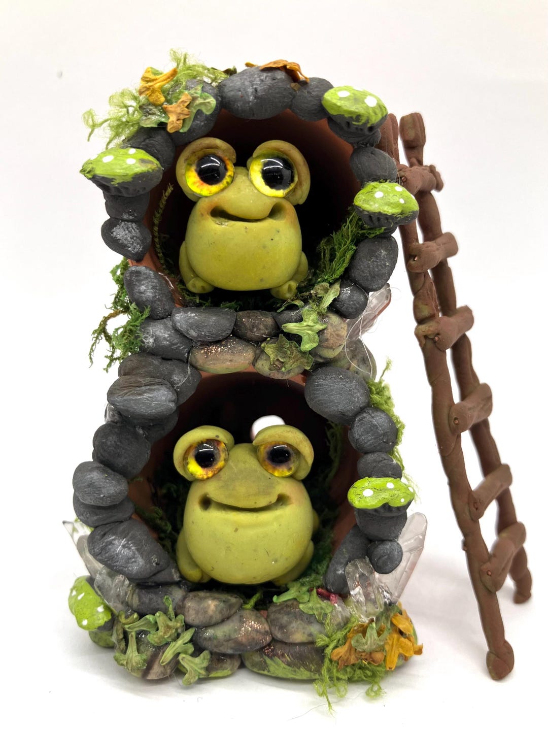 Two Story Mini Trollfling Frog House by Amber Matthies - Etsy