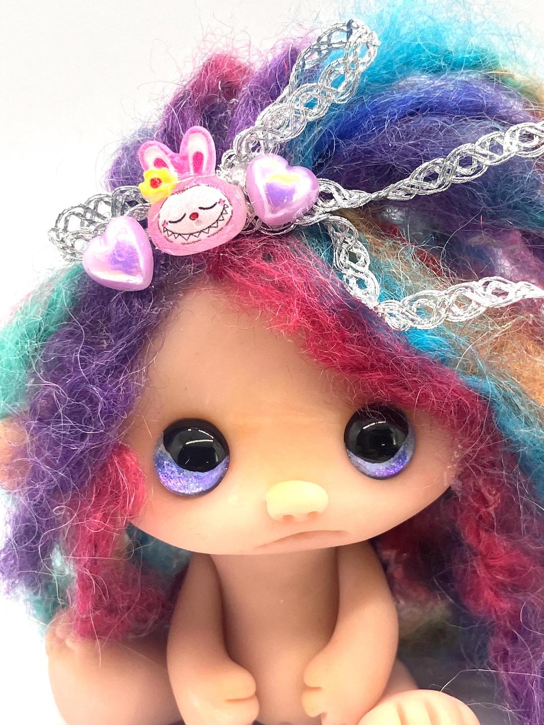 Big Hair Trollfling Troll “justine” by Amber Matthies - Etsy