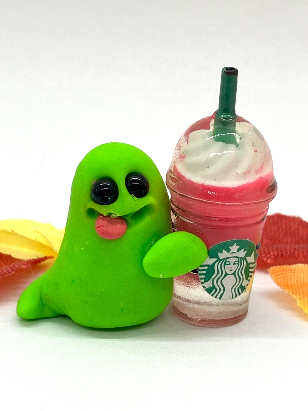 Jellybean Slimer Ghost Trollfling With Strawberry Frapp by Amber ...
