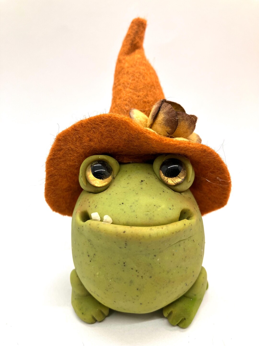 Frog Witch Trollfling With Fancy Hat by Amber Matthies - Etsy