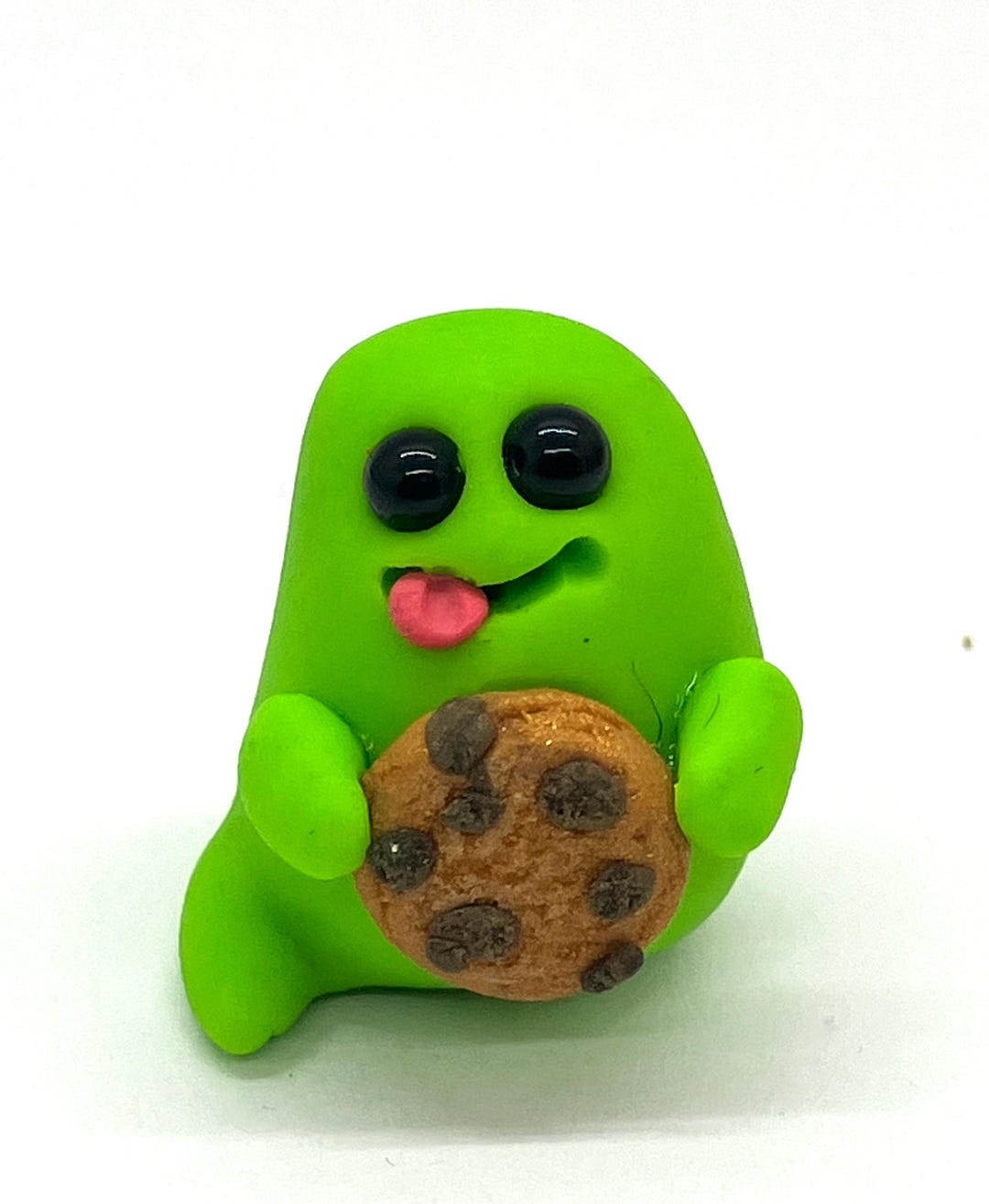Jellybean Slimer Ghost With a Chocolate Chip Cookie by Amber Matthies ...