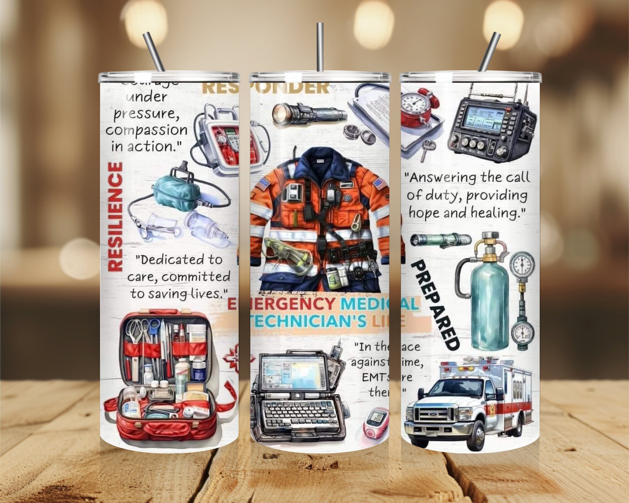 Paramedic Life 20oz Skinny Tumbler Sublimation Designs, Paramedic Life ...