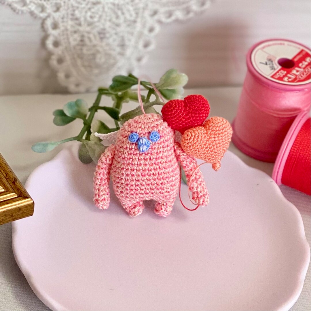 Micro Crochet Amigurumi Miniature Strange Creature Tiny Angel Potrin - Etsy