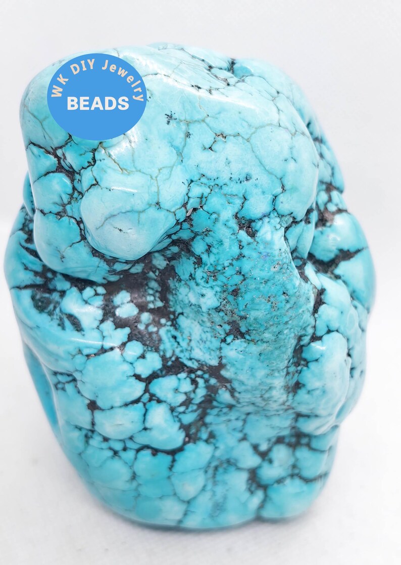 Rare Lemon Green Stabilized Turquoise Nugget | Blue Rough Gemstone ...