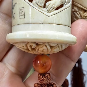 Large Carved Dragon Bone Lantern Craft, Tribal Animal Skull Carvings ...