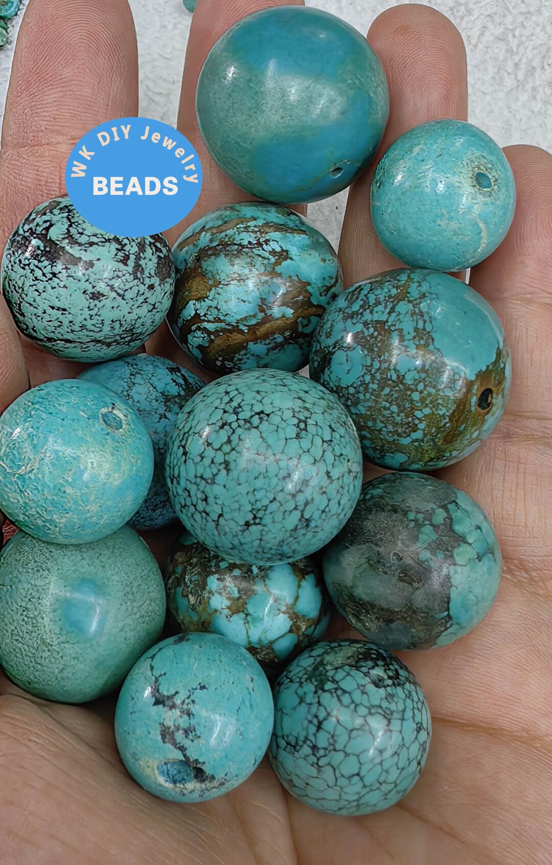 Peruvian Turquoise Spheres | Genuine Turquoise Sphere, Blue Green ...