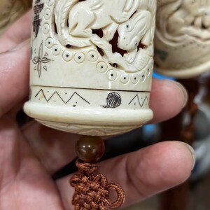 Large Carved Dragon Bone Lantern Craft, Tribal Animal Skull Carvings ...