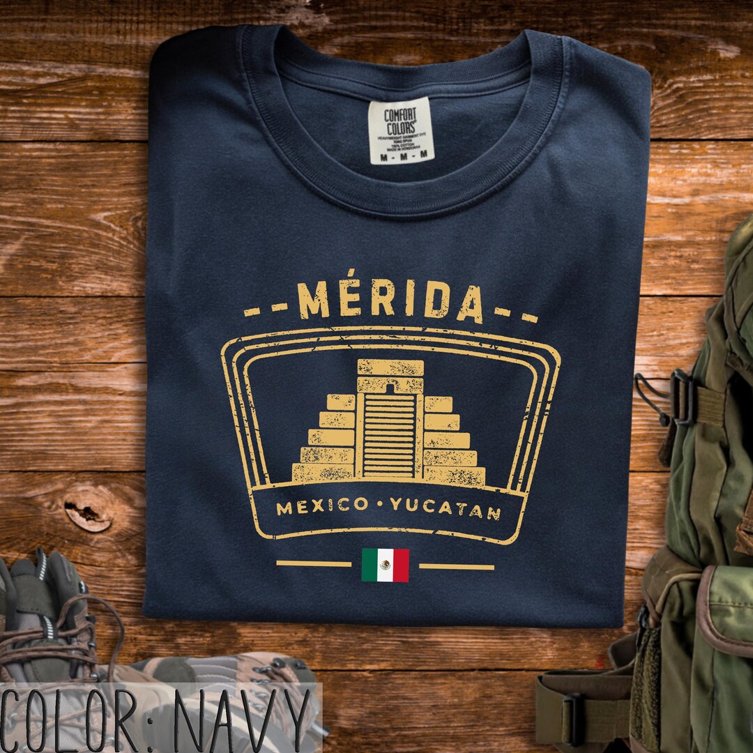 Mérida Mexico Shirt Yucatan Gift Comfort Colors Maya Pyramid Tee ...