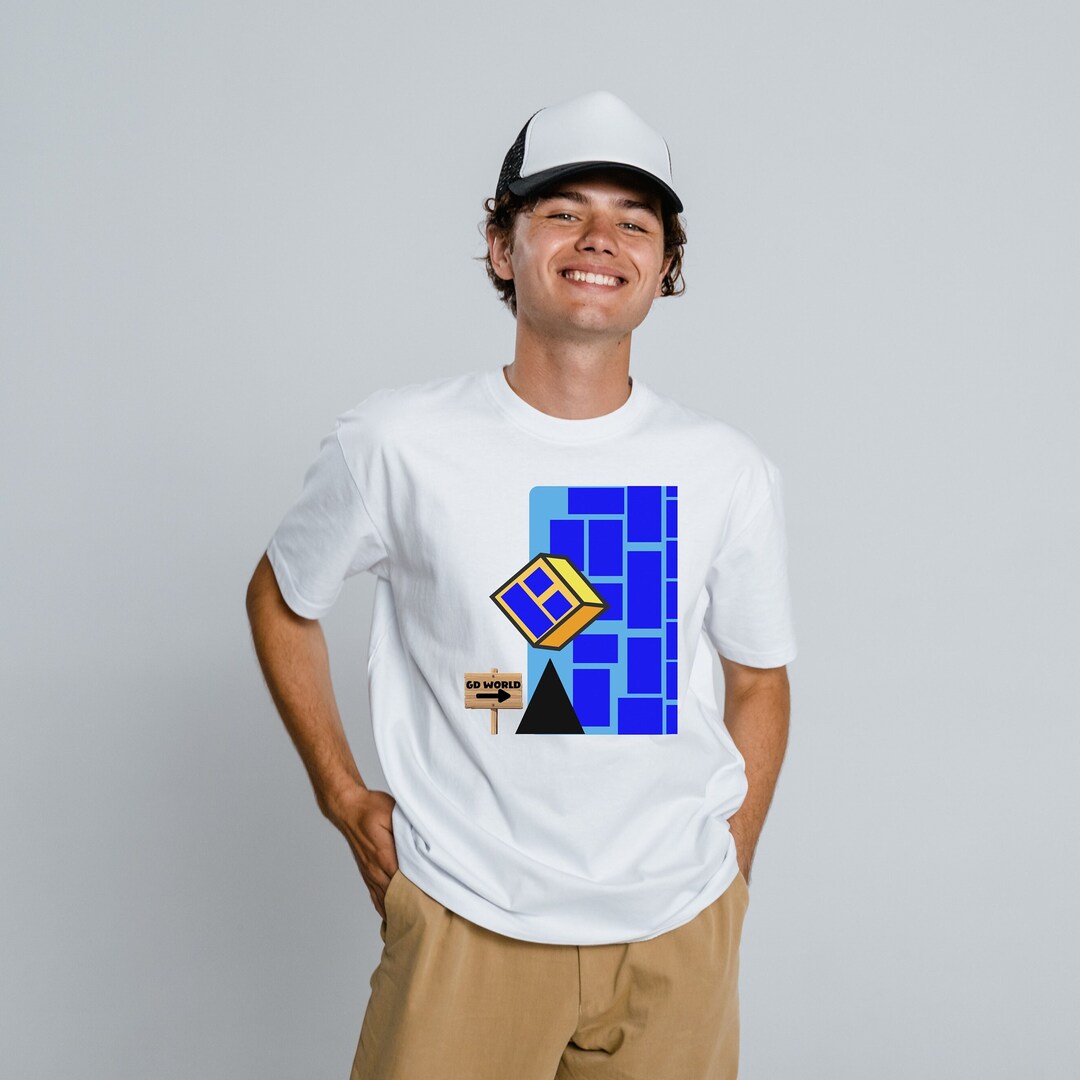 Geometry Dash T-shirt, Kids Gamer Tee, Eat Sleep Repeat, Kids Heavy ...