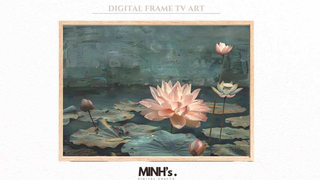 2024 Samsung TV Frame Lotus Flower ,frame TV Art Spring Samsung Frame ...