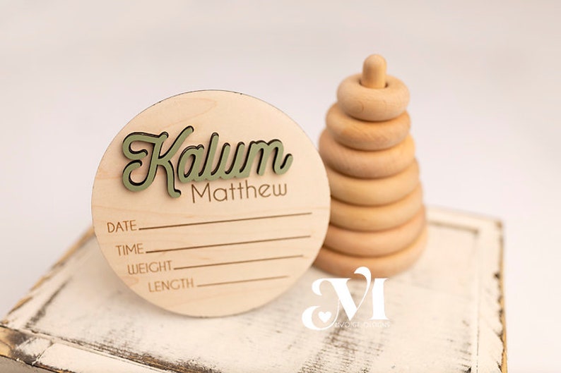 Birth Stats | Newborn | Hospital Sign | Double Sided - Etsy