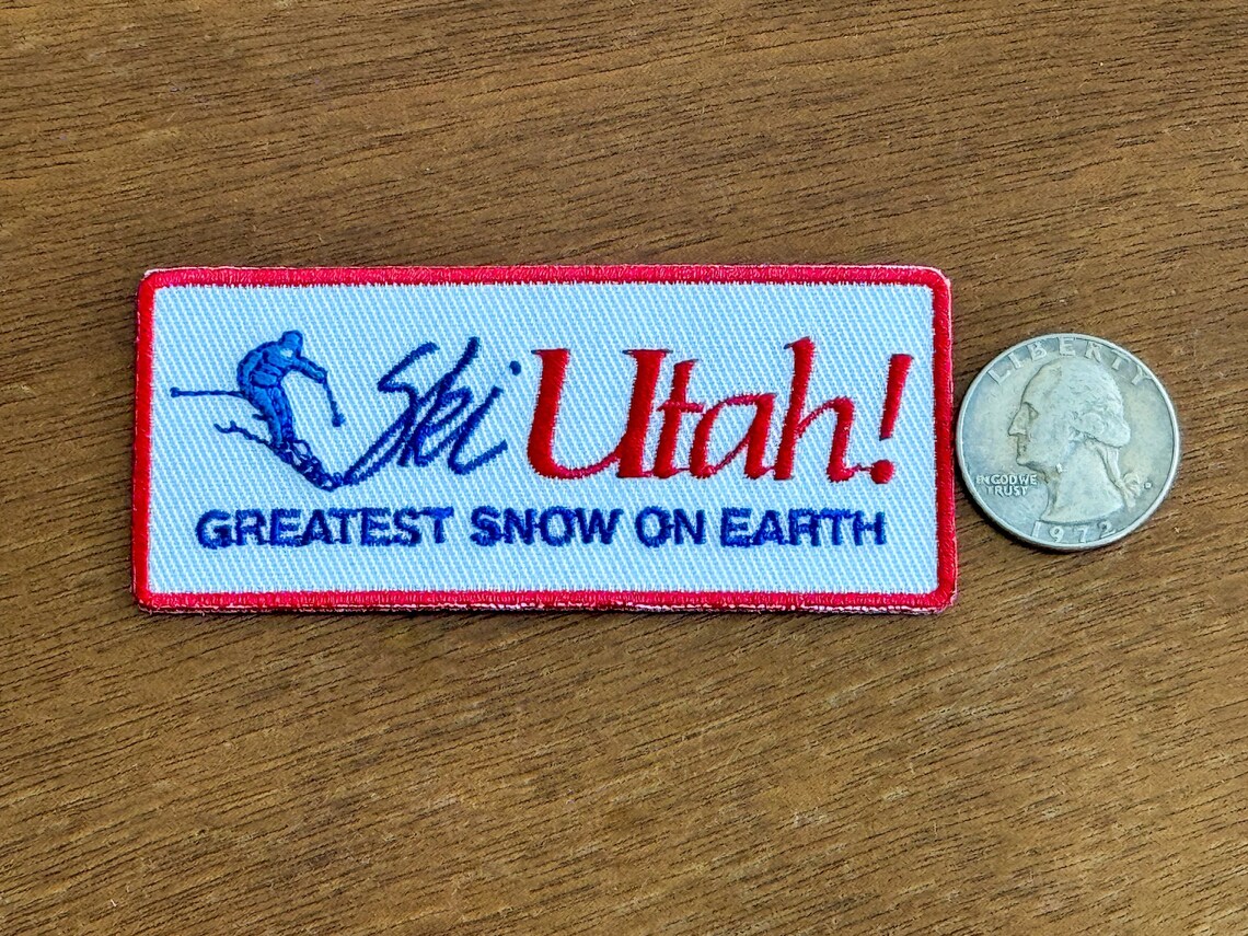 Ski Utah Patch Gift for Your Favorite Ski Bum Retro Design Utah ...