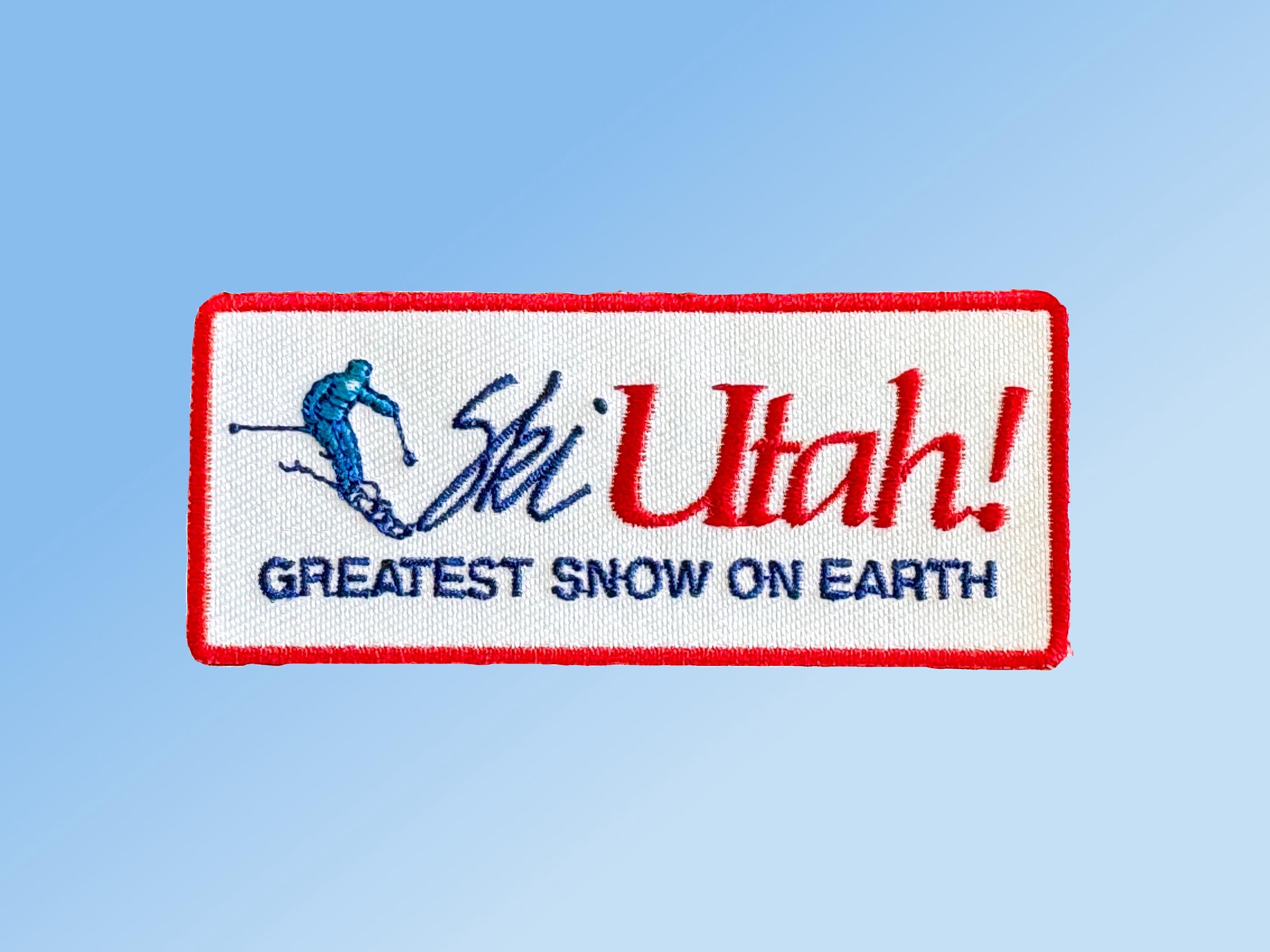 Ski Utah Patch - Gift for Your Favorite Ski Bum! Retro Design! Utah ...