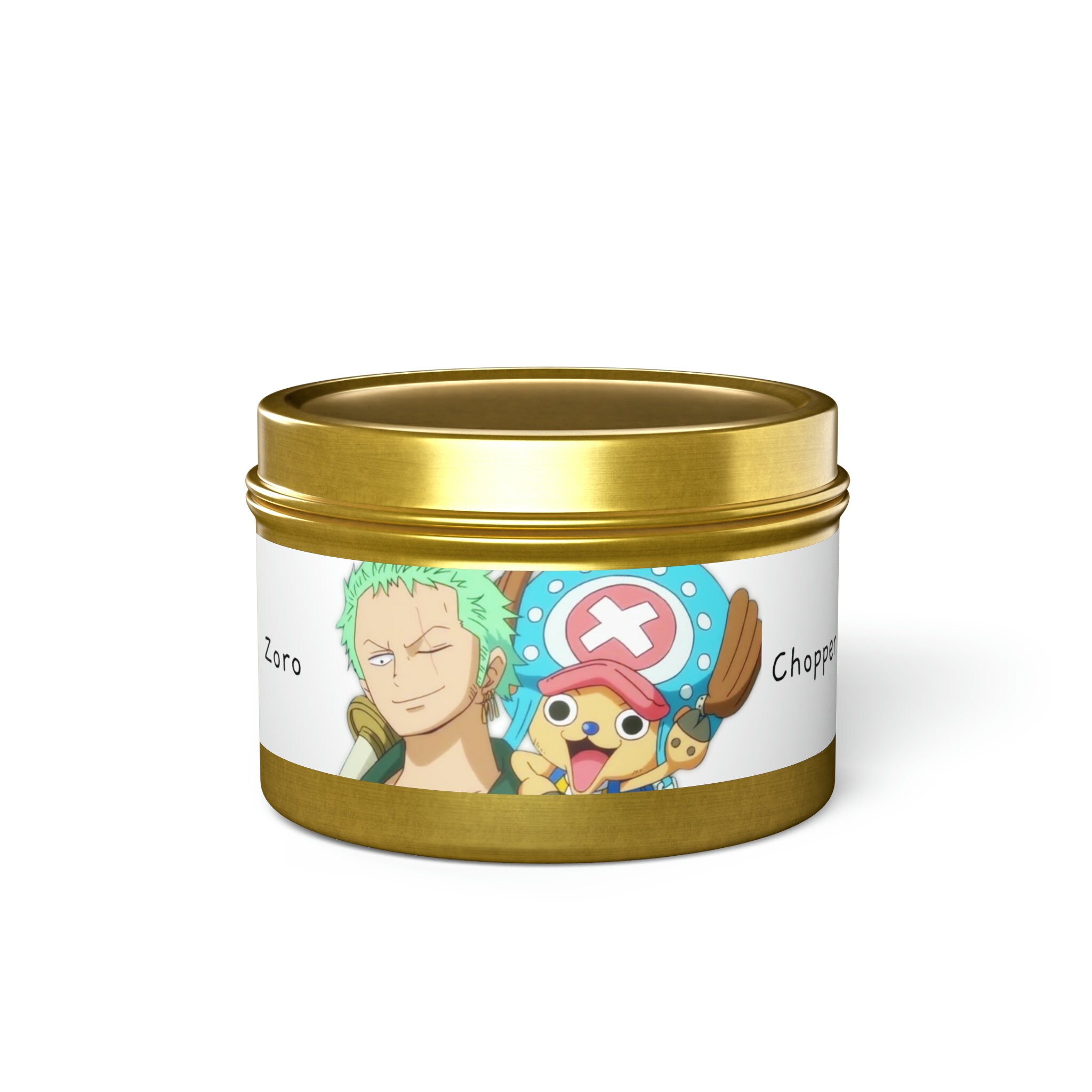 One Piece Candle, Zoro and Chopper, One Piece Merch, Anime Tin Candle ...