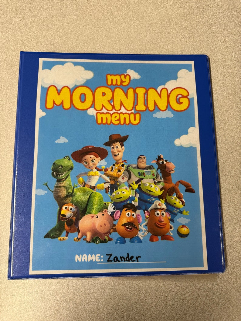 Toy Story Morning Menu - Etsy