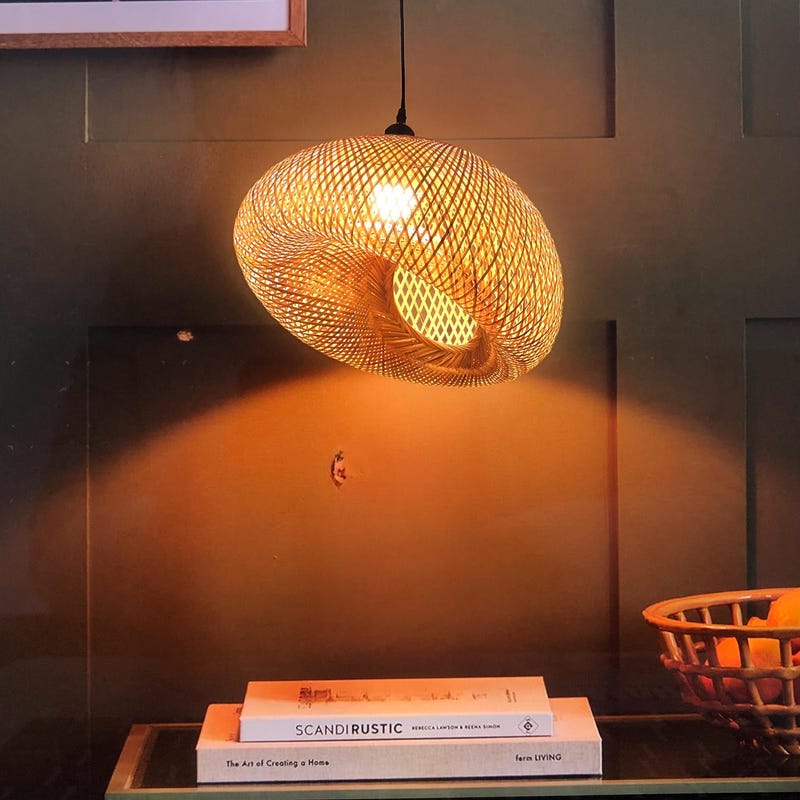 Woven Light Fixture - Etsy