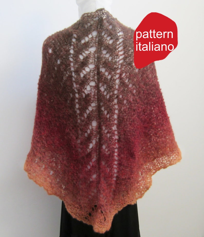 Italian Shaded Knitted Shawl Pattern, Download Alice Alpaca Shaded ...