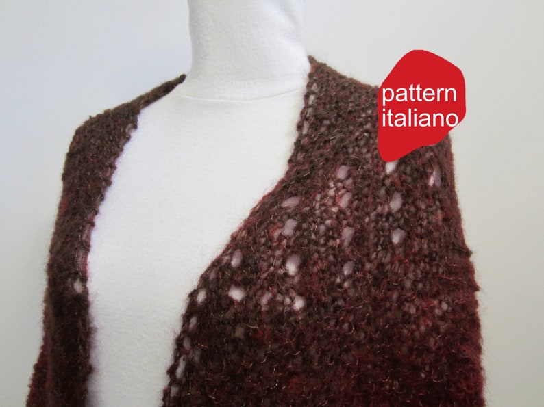 Italian Shaded Knitted Shawl Pattern, Download Alice Alpaca Shaded ...