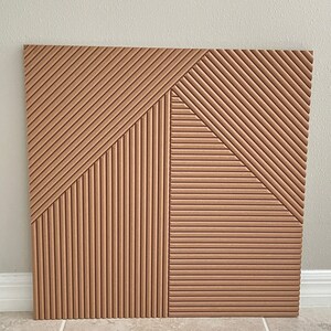 3D Abstract Wall Panels, Modern Reeded Accent Wall Panels, Bedroom Wall ...