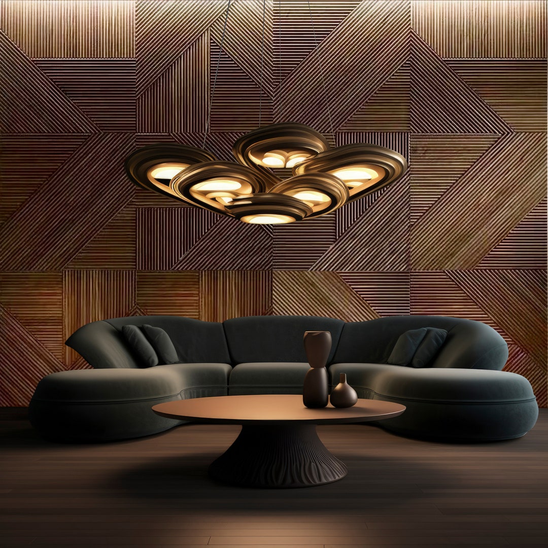 Modern Geometric 3D Accent Wall Panels, 3D Wall Art Design, Abstract ...