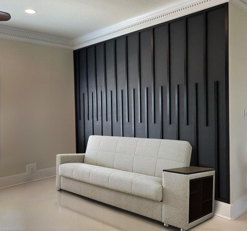 Slat Accent Wall Panels, Ready to Install, MDF Wall Panels, 3D Accent ...