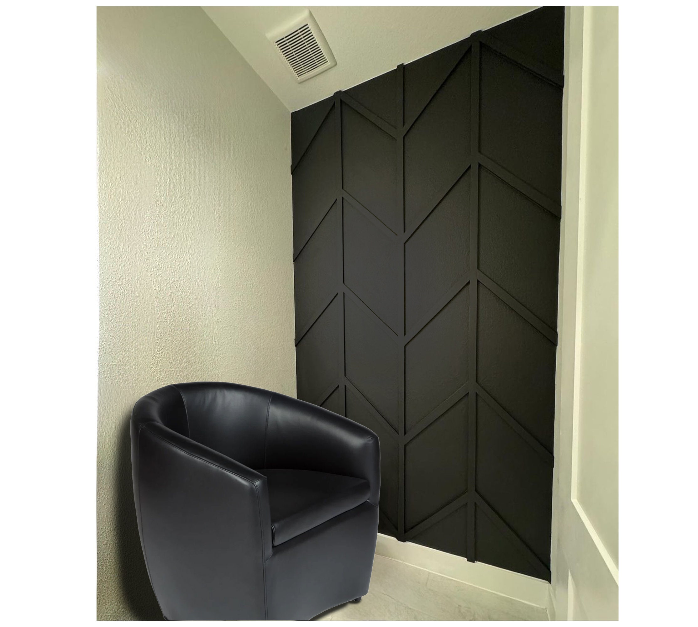 Modern Accent Wall, Ready to Install Accent Wall Panels, Pre-cut MDF ...