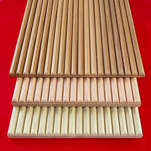 Solid Wood Reeded 1/2 in Kitchen Island Panels From OAK, Poplar, Cedar ...