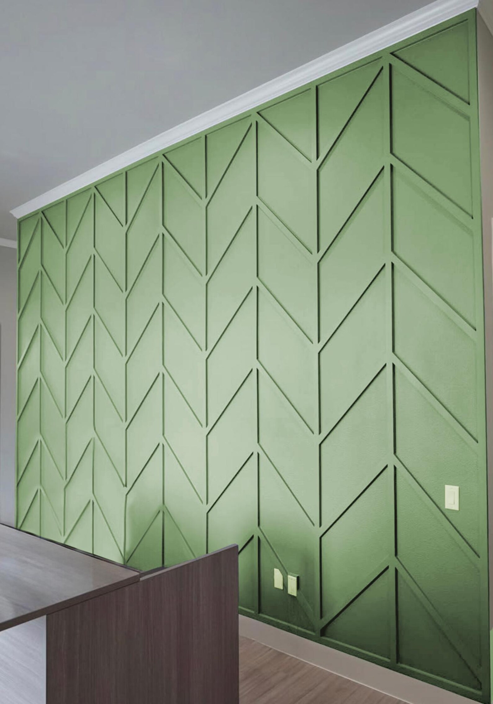 DIY Pre-cut MDF Accent Wall Panels Kit, Ready to Install, Accent Wall Panels, Modern Accent Wall ...