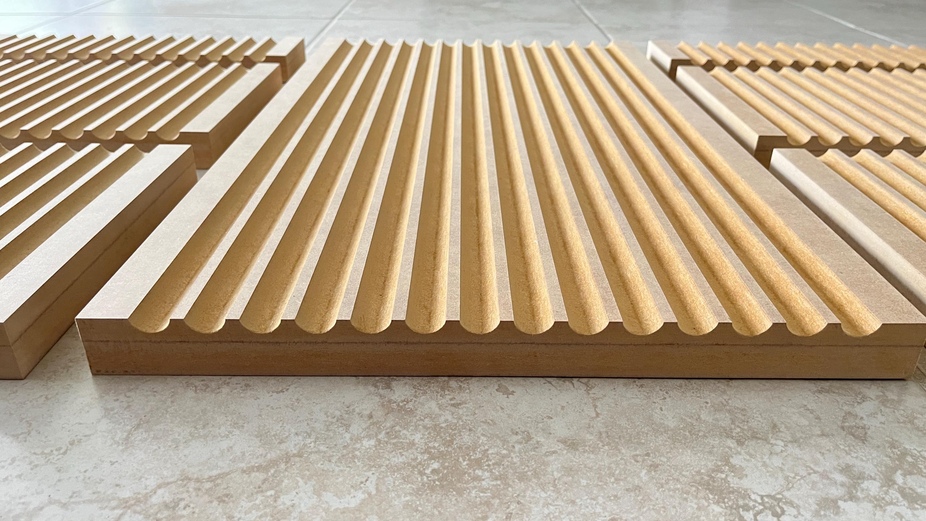 Custom Size Fluted Cabinet Doors and Drawer Fronts, Replacement Cabinet ...