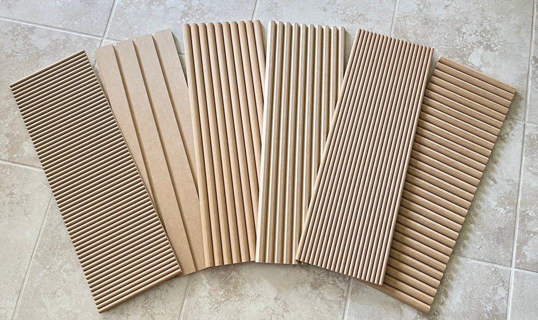 3D MDF Wall Panels: Reeded Wall Panels, Striped Wall Panels, Slat Wall ...