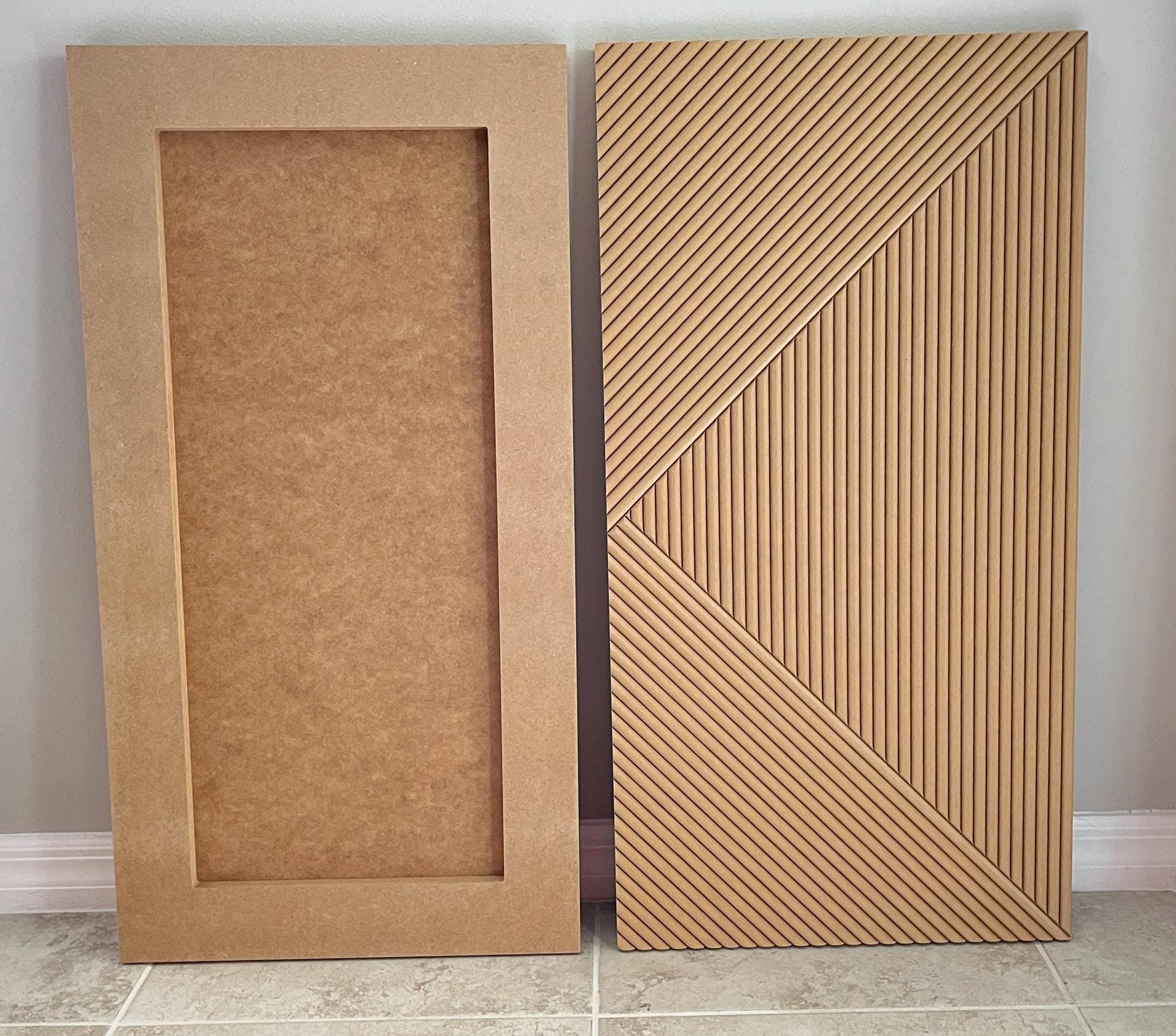 Luxury Reeded Cabinet Door and Drawer Fronts, Custom Size, Replacement ...