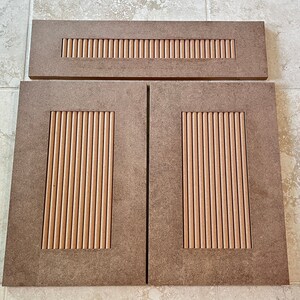 New Custom Size Reeded Cabinet Doors, Replacement Cabinet Door, Drawer ...