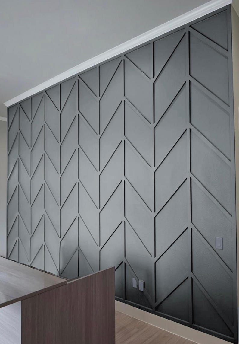 Pre-cut MDF Accent Wall Panels Kit, Ready to Install, Accent Wall ...