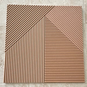 3D Abstract Wall Panels, Modern Reeded Accent Wall Panels, Bedroom Wall ...