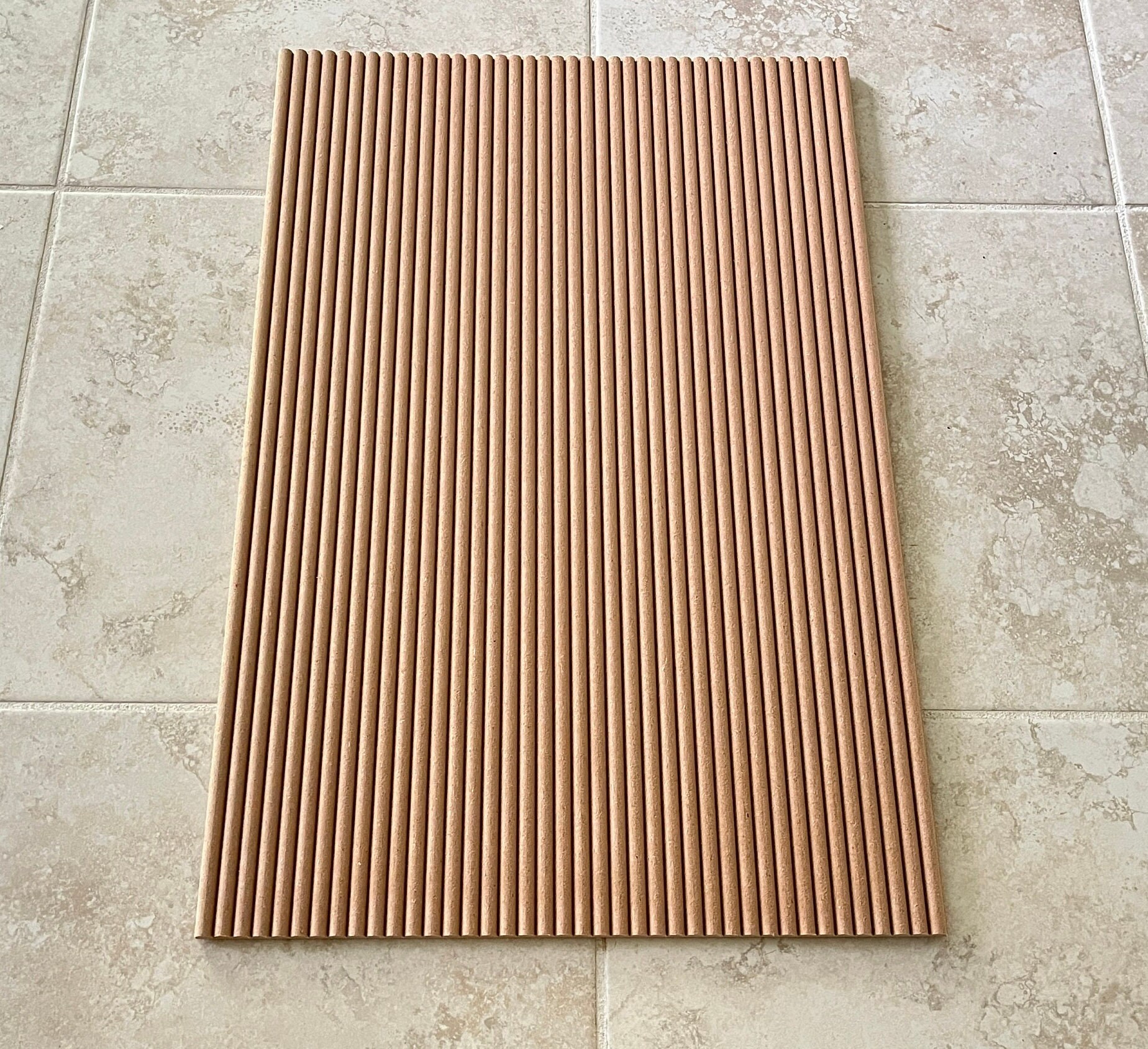 Kitchen Island Reeded Wall Panels, Reeds 1 in or 1/2 In, Custom Size ...