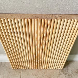 Custom Size Wooden Reeded Cabinet Doors, Modern 3D Kitchen Cabinet Door ...